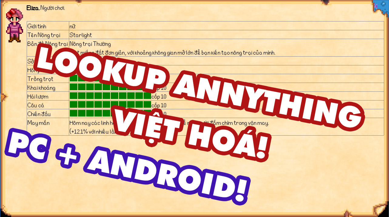 Mods Lookup Anything - Có Thể Xem Thông Tin Mọi Thứ Trong Game ...