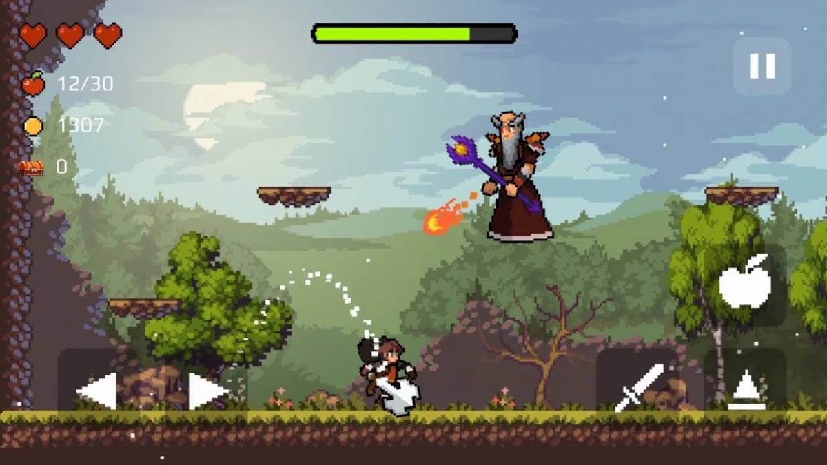 Apple Knight: Action Platformer (Mod Vô Hạn Vàng và Táo)
